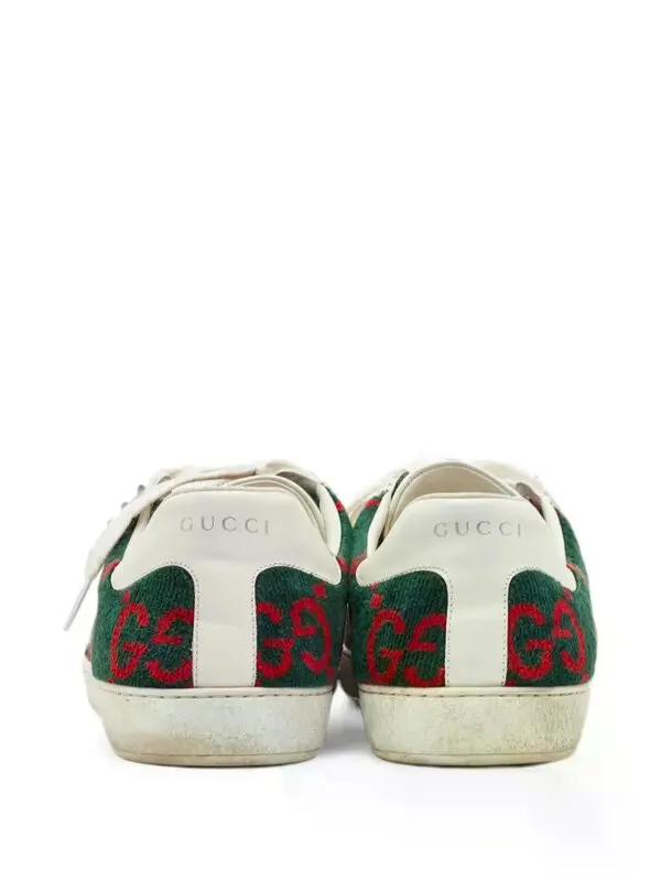 Gucci Ace Web Detail Low-top Sneakers