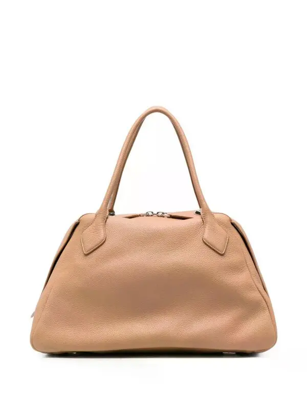 MINOBOSSI Abigail Large Pebbled Leather Tote Bag