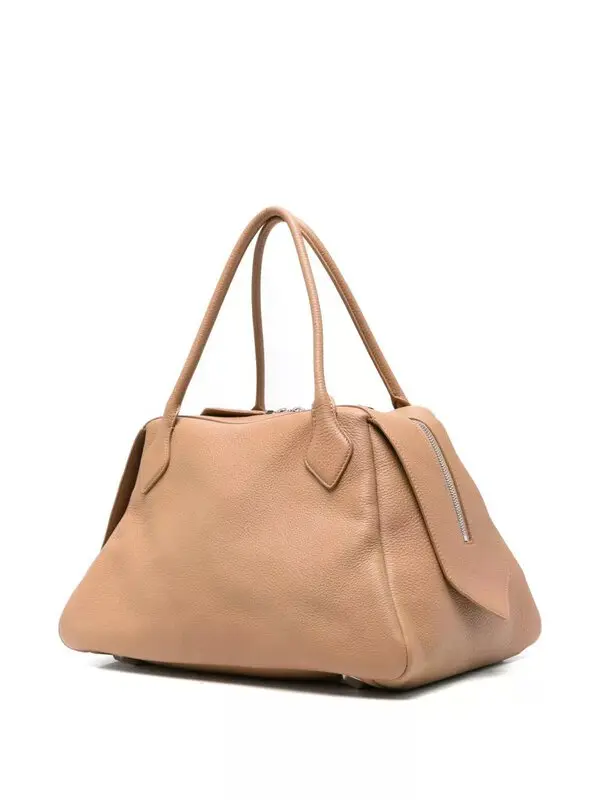 MINOBOSSI Abigail Large Pebbled Leather Tote Bag