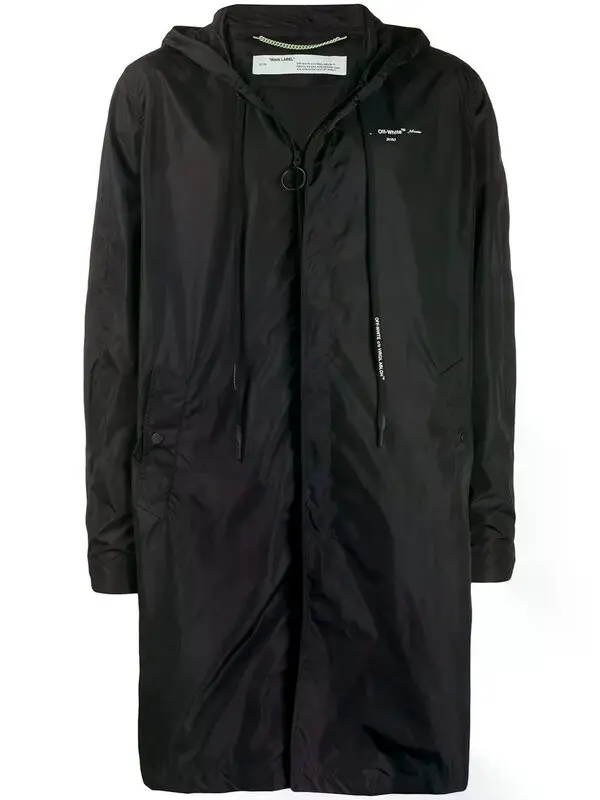 Off-White Hooded Rain Coat
