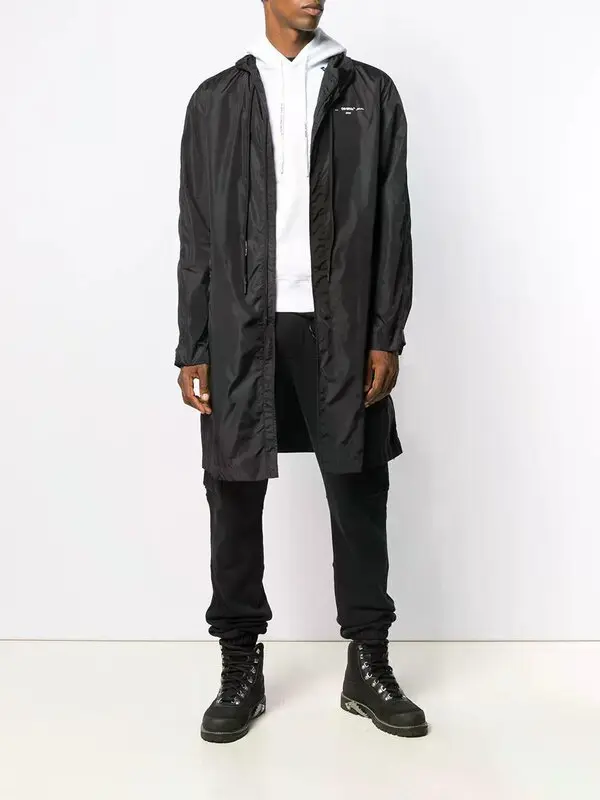 Off-White Hooded Rain Coat