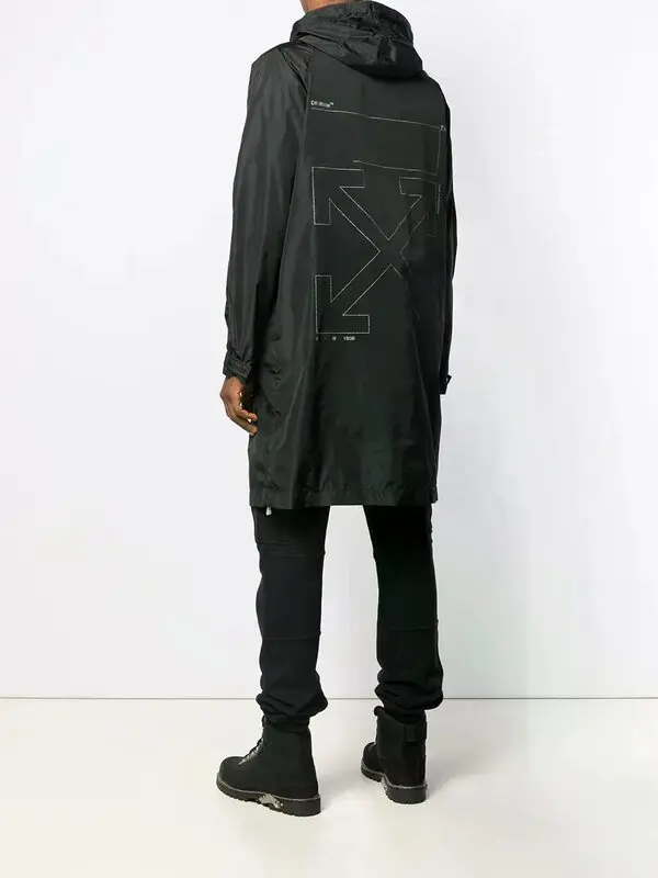 Off-White Hooded Rain Coat