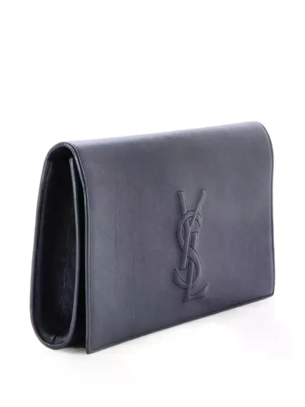Saint Laurent Belle De Jour Large Clutch Bag - Blue