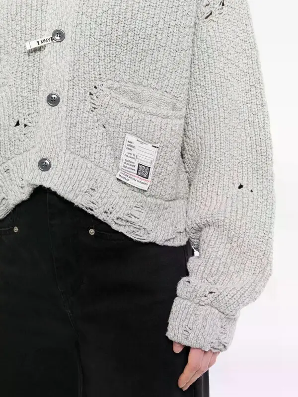Mihara Yasuhiro Distressed Cardigan