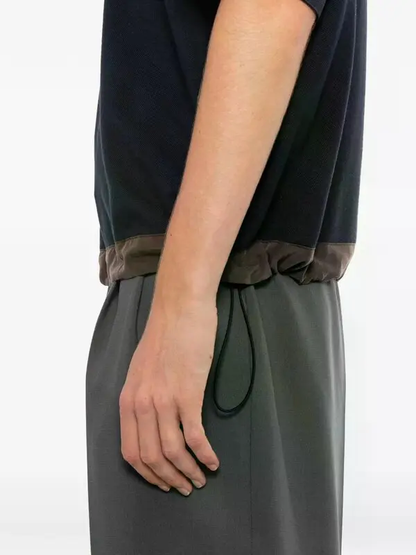 SYSTEM Colour-block Polo Shirt