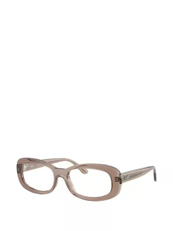 Ray-ban Oval-frame Glasses - Neutrals