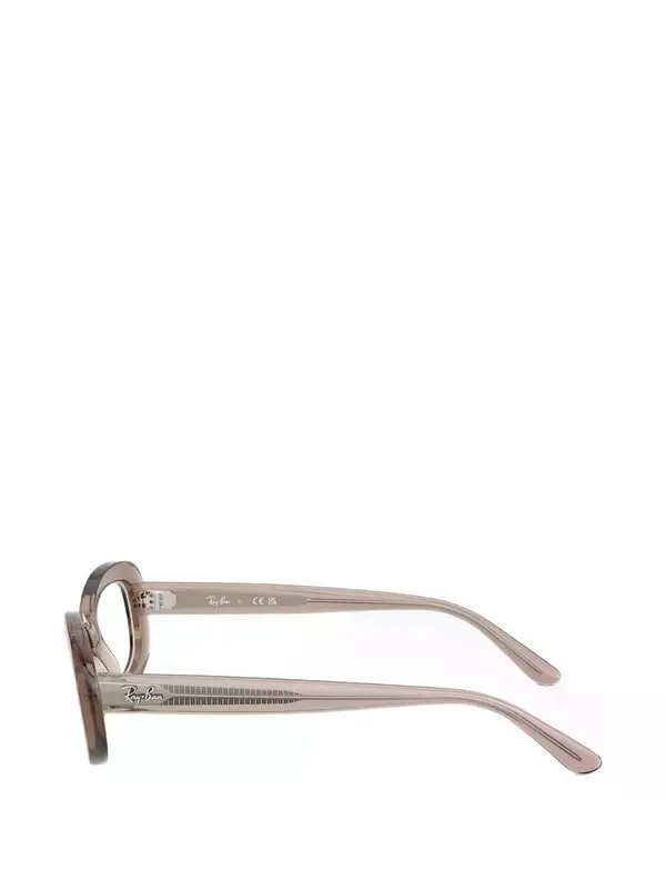 Ray-ban Oval-frame Glasses - Neutrals