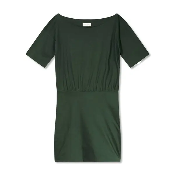 MARIANNE BY MARIE JORDANE Loulou Asymmetrical T-shirt Dress - Green
