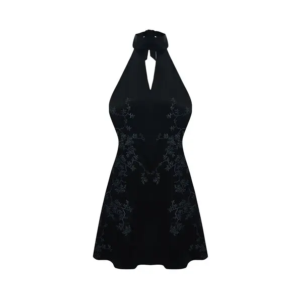 MAISON SEL Embroidered Mini Dress