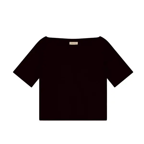 MARIANNE BY MARIE JORDANE Cléo Asymmetrical T-shirt - Black
