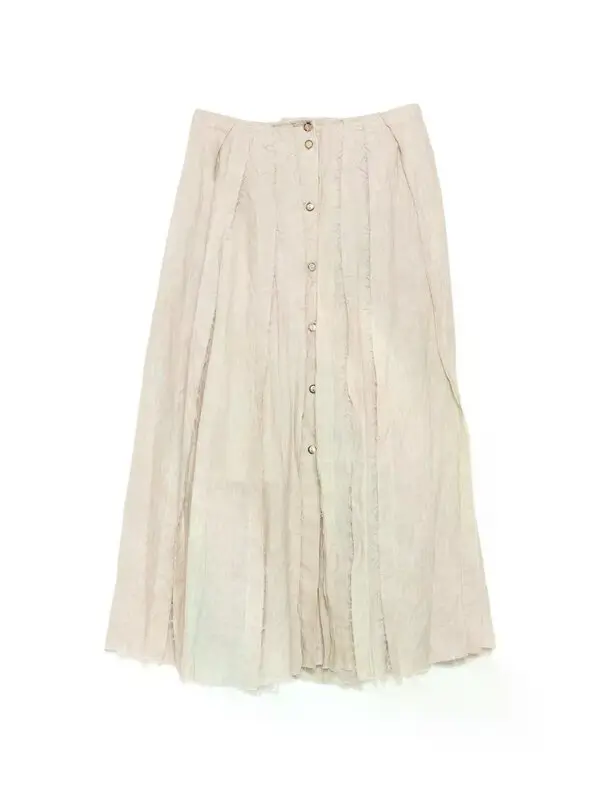 FORME D'EXPRESSION Raw-edged Pleated Skirt
