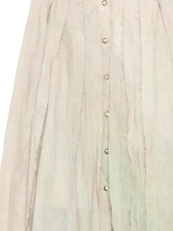 FORME D'EXPRESSION Raw-edged Pleated Skirt
