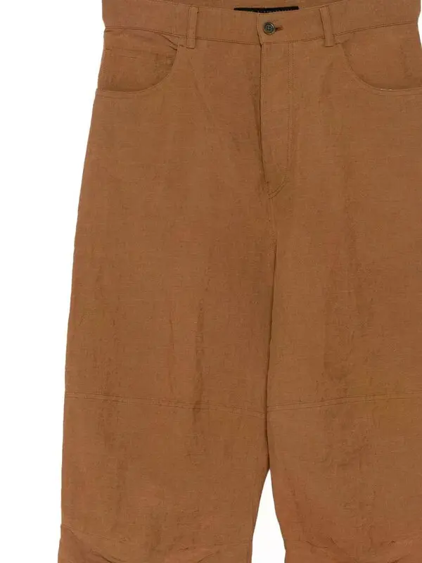 FORME D'EXPRESSION Skewed Five-pocket Trousers