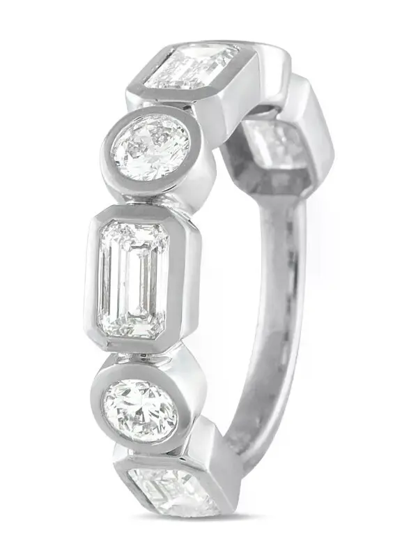 LB EXCLUSIVE 18k White Gold Diamond Eternity Ring - Silver