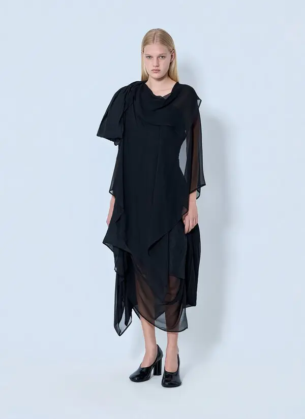 Yohji Yamamoto Asymmetrical Layered Dress