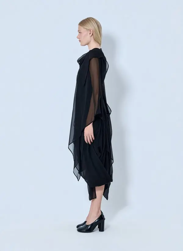 Yohji Yamamoto Asymmetrical Layered Dress