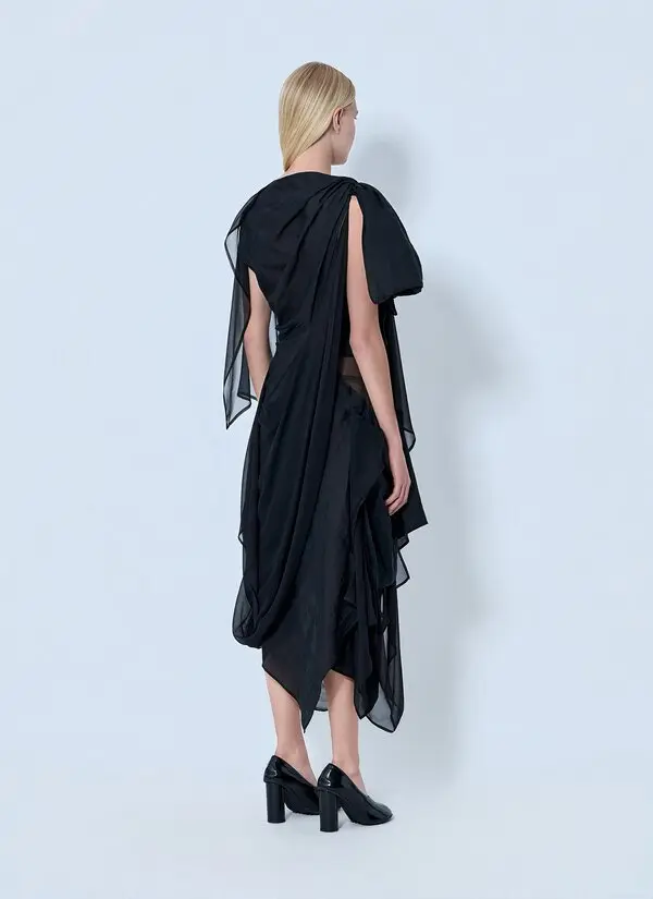 Yohji Yamamoto Asymmetrical Layered Dress