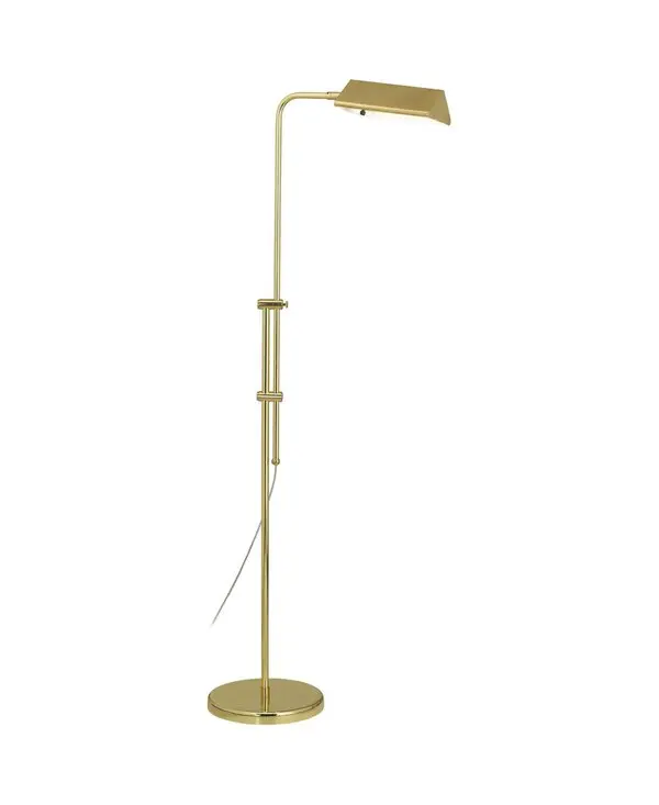 REGENCY HILL Traditional Adjustable Pharmacy Floor Lamp With Usb Charging Port 54" Tall For Living Room Reading House Bedroom - Gold