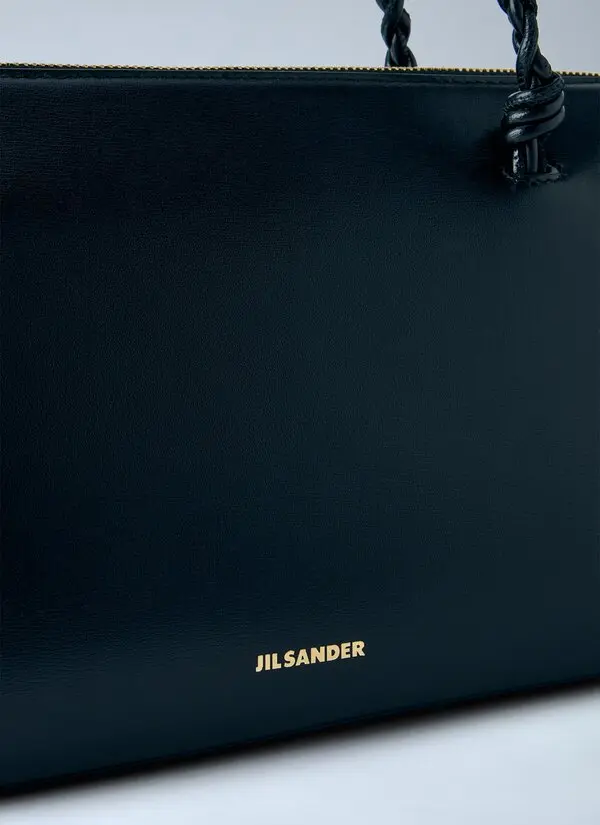 JIL SANDER Tangle Tent Leather Shoulder Bag