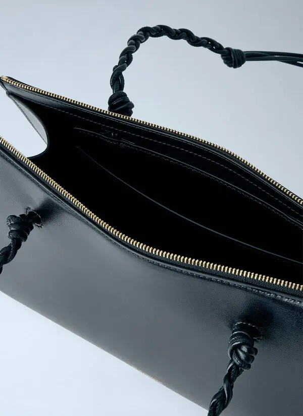 JIL SANDER Tangle Tent Leather Shoulder Bag