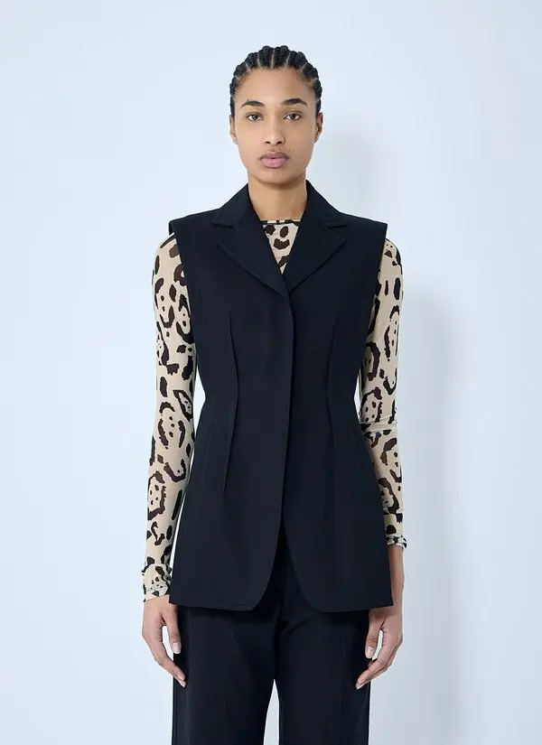 Sportmax Oca Tailored Vest - Black