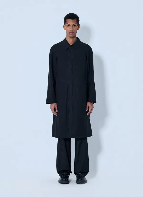Prada Single-breasted Cotton Coat - Black