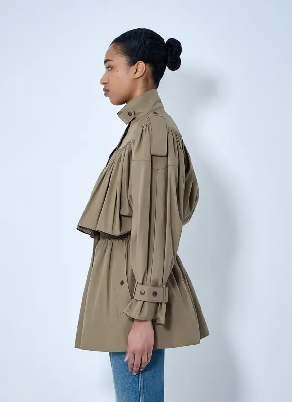 Chloé Gathered High-collar Jacket - Multicolor
