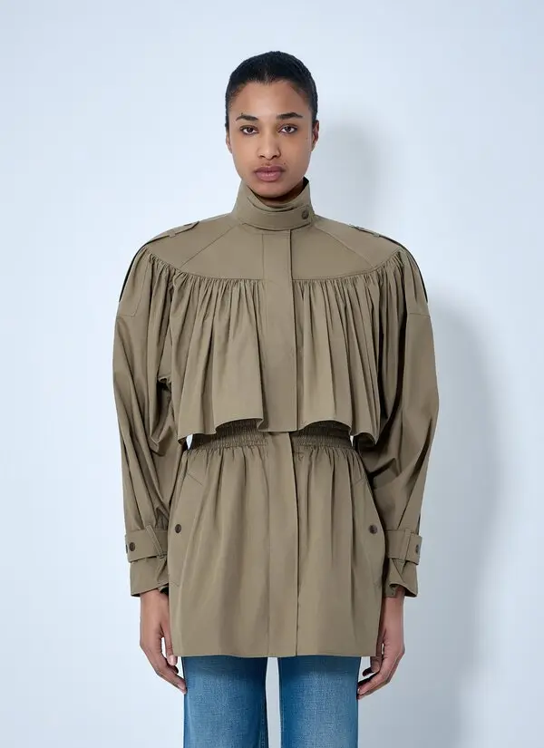Chloé Gathered High-collar Jacket - Multicolor