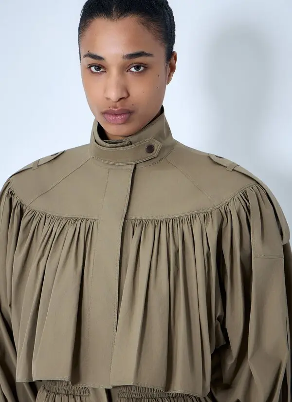Chloé Gathered High-collar Jacket - Multicolor