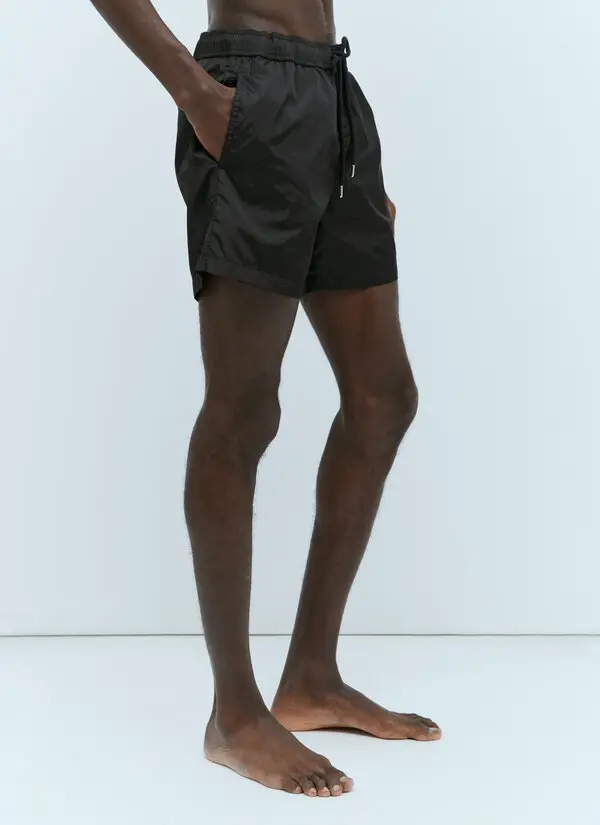 Moncler Logo Patch Swim Shorts