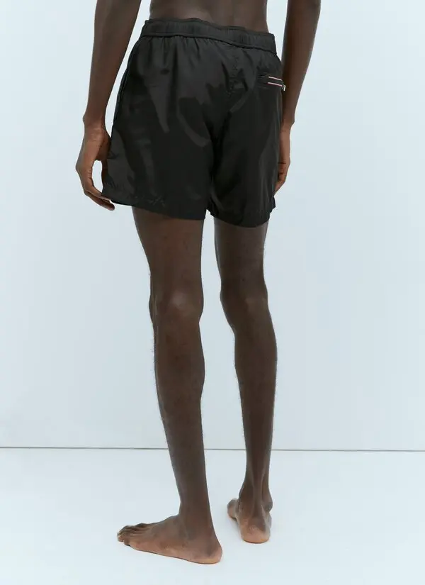 Moncler Logo Patch Swim Shorts