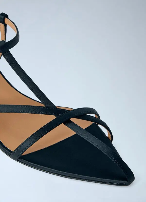 JIL SANDER Strappy Buckle Sandals - Black