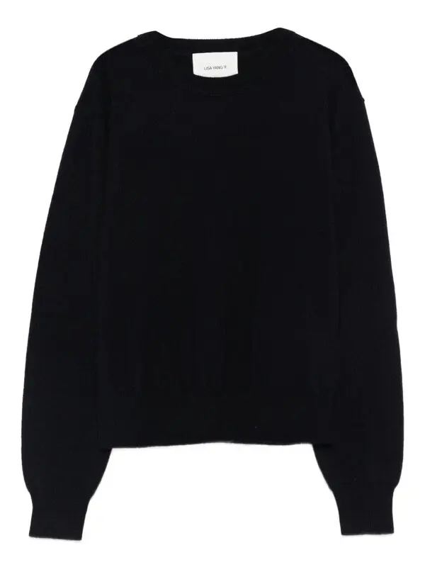 LISA YANG Greer Cashmere Crewneck Sweater - Blue
