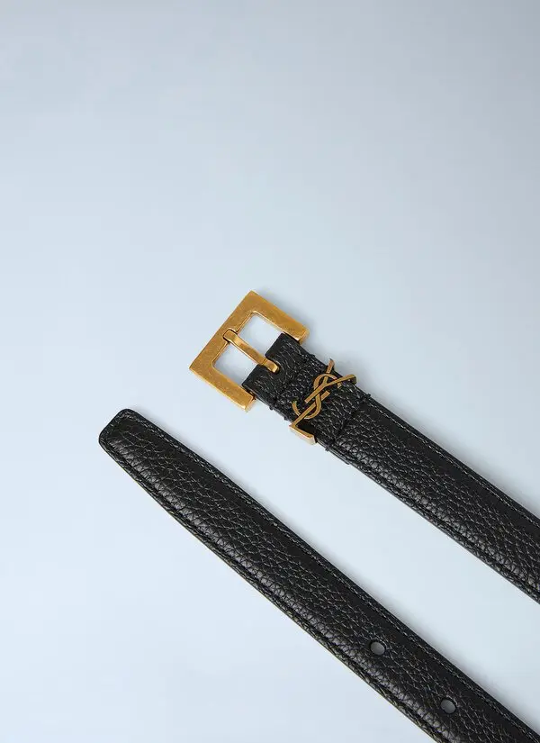Saint Laurent Cassandre Thin Belt