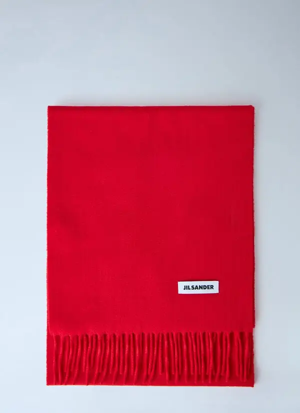 JIL SANDER Neck Warmers Mufflers Scarf - Red