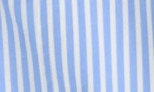 Lafayette 148 New York Stripe Cotton Zip Front Bomber Jacket