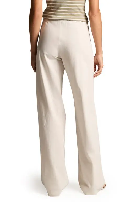 Vince Colette High Waist Cotton Twill Bias Pants - Oyster