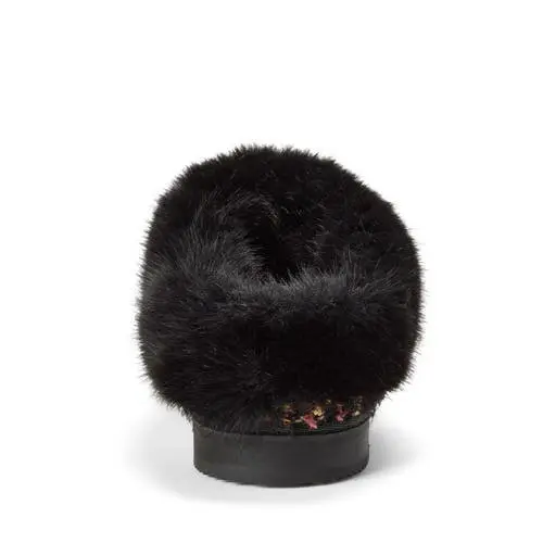 DEARFOAMS Daphne Knit Clog Slippers - Black