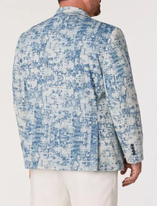 TALLIA Big & Tall Denim Blazer