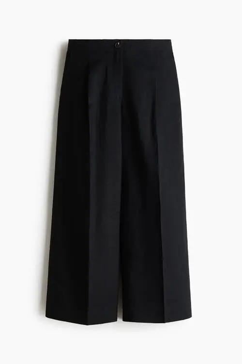 H&m Ankle-length Wide Leg Trousers