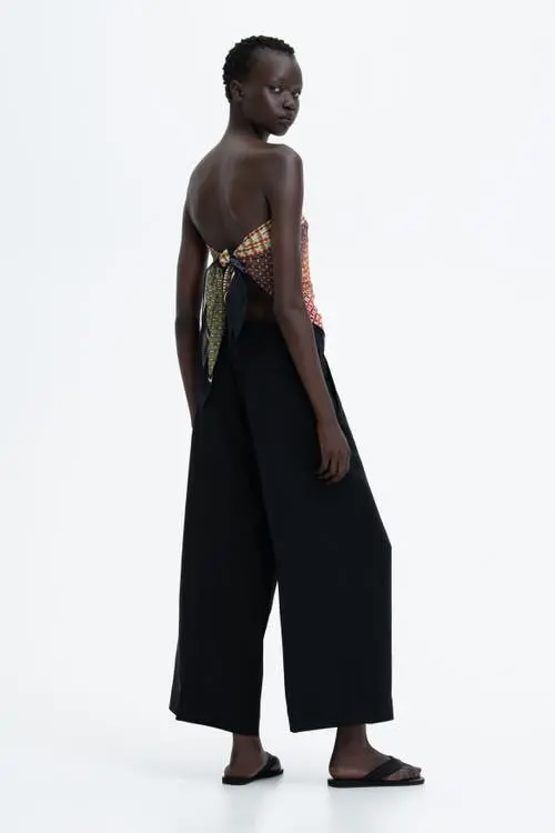 H&m Ankle-length Wide Leg Trousers