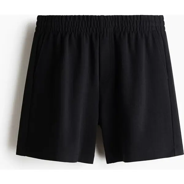 H&m Relaxed Fit Interlock Jersey Shorts - Black