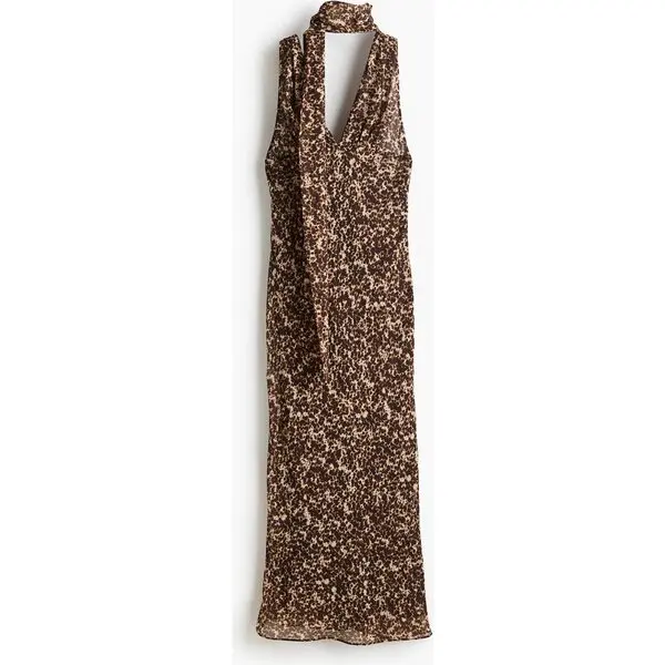 H&m Scarf-detail Chiffon Dress