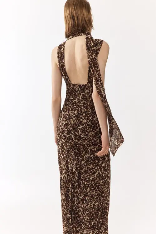 H&m Scarf-detail Chiffon Dress
