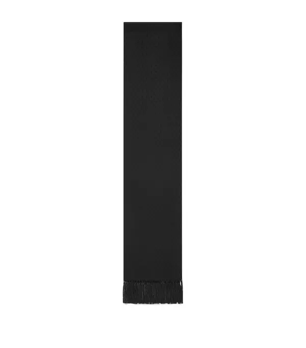 TOM FORD Silk Polka-dot Scarf - Black