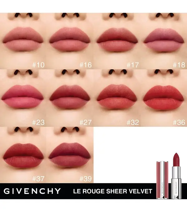 Givenchy Le Rouge Sheer Velvet Refillable Matte Lipstick