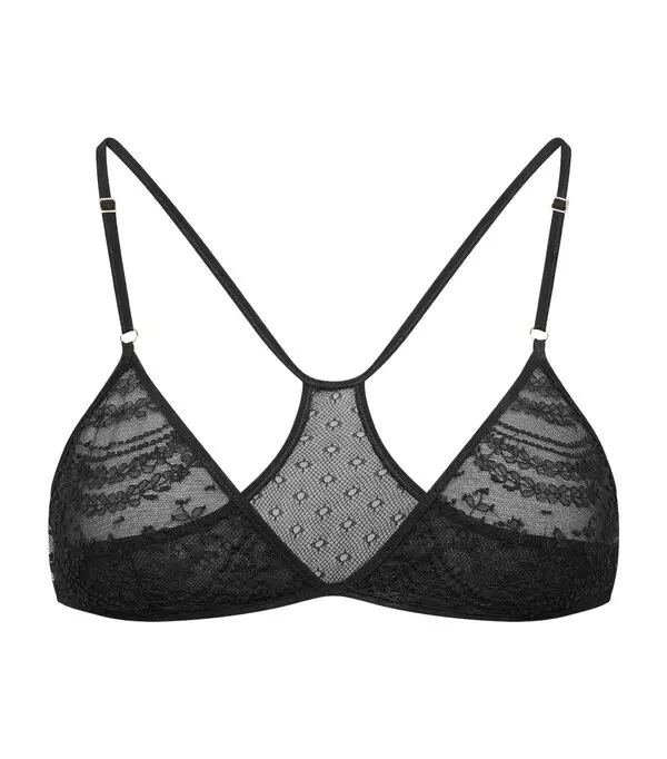 TOM FORD Lace Tulle Bralette - Black