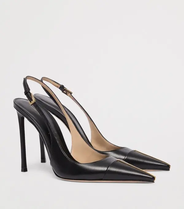 TOM FORD Leather T Slingback Pumps