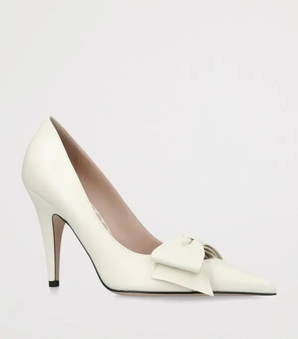 Valentino Garavani Leather Bow Pumps