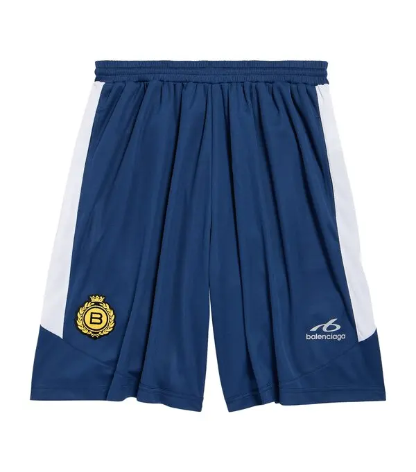 Balenciaga Bodies Sports Shorts - Navy